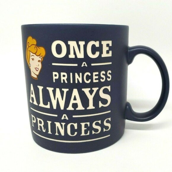 Disney | Dining | Disney Cinderella Coffee Mug Once A Princess Always A ...